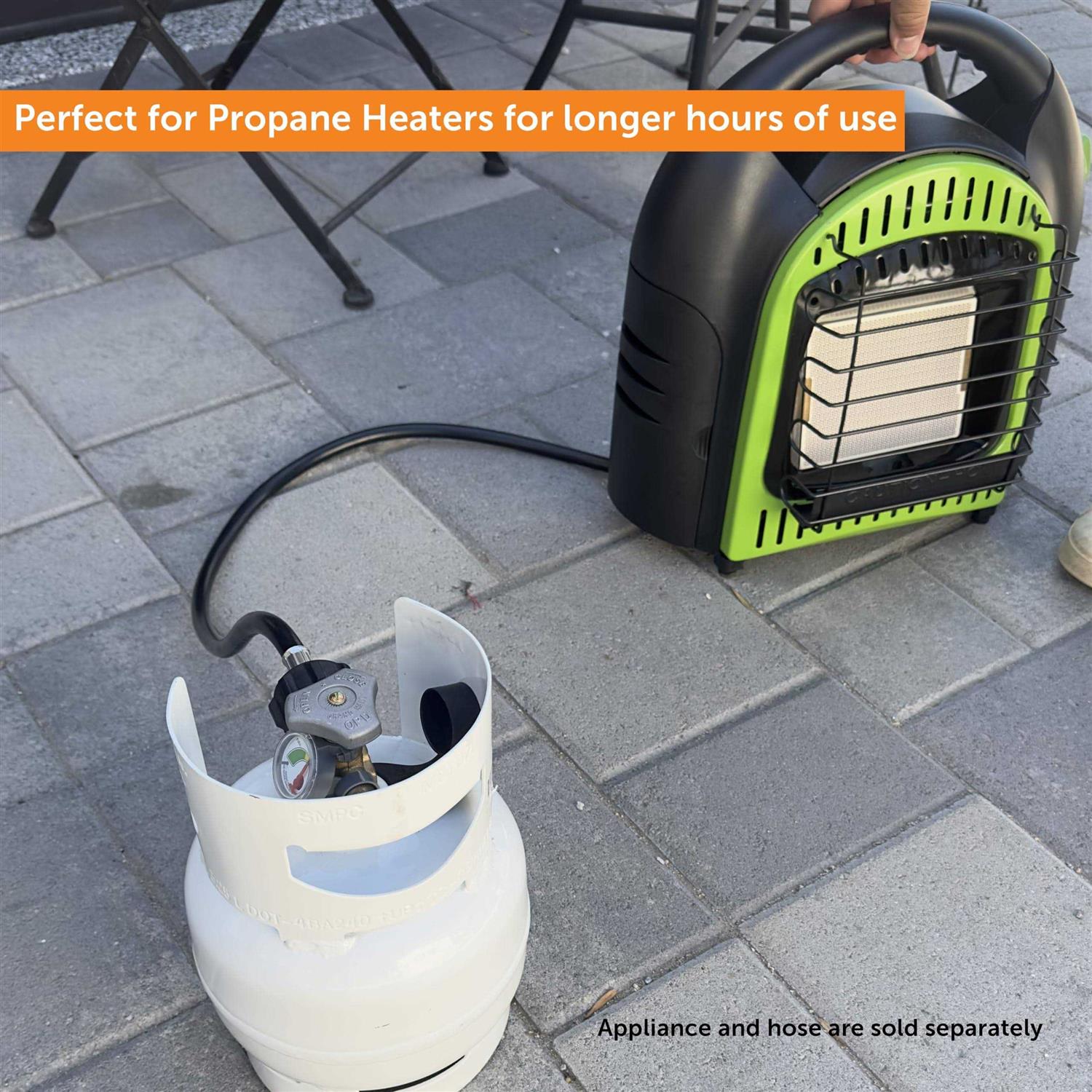 Flame King 3lb Steel Propane Lp Tank Cylinder with Gauge and OPD ...