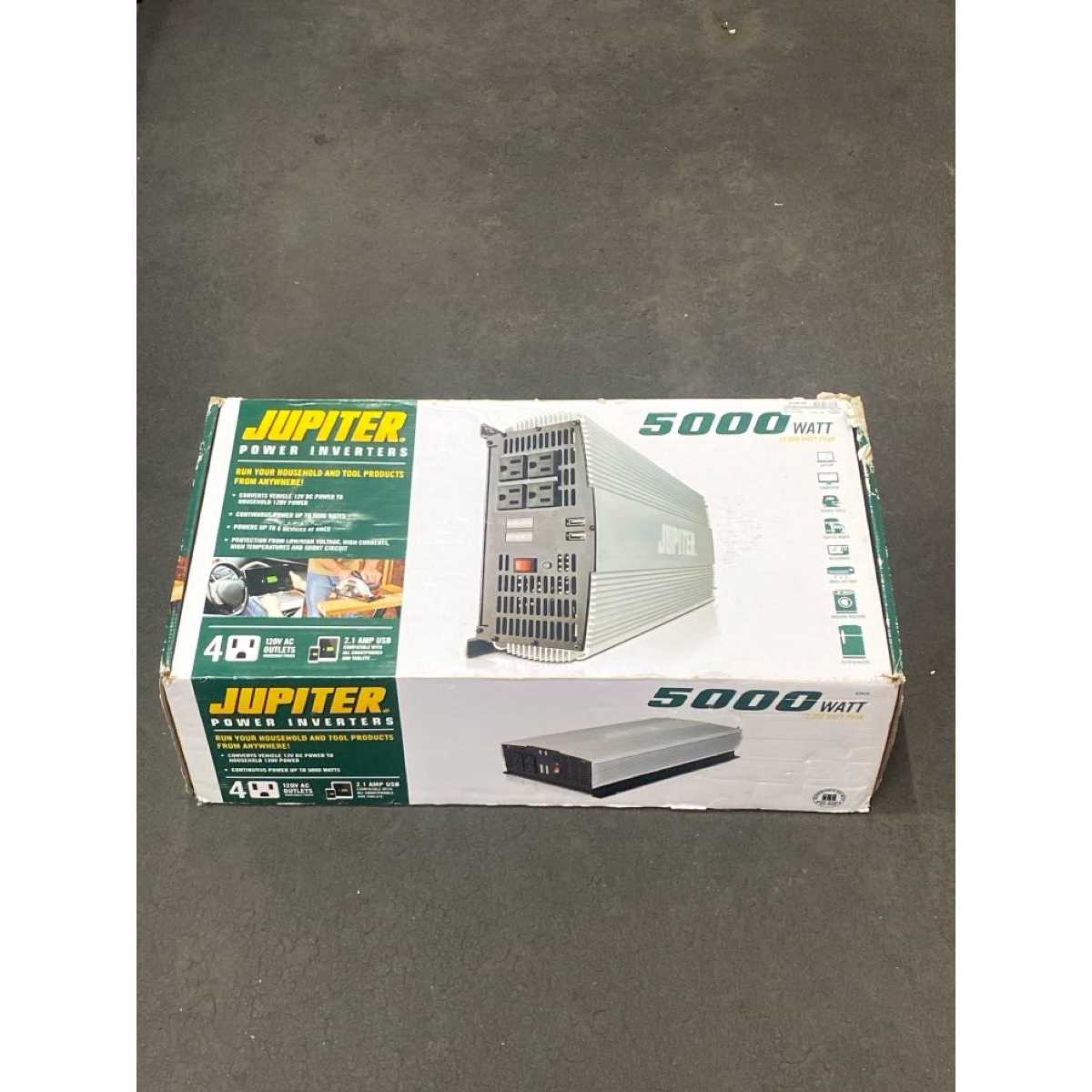 Jupiter 63428 5000W 10,000 Watt Peak Modified Sine Wave Power Inverter ...