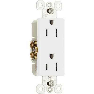 Leviton Decora Duplex Outlet White - Hardware&Tools Online Store
