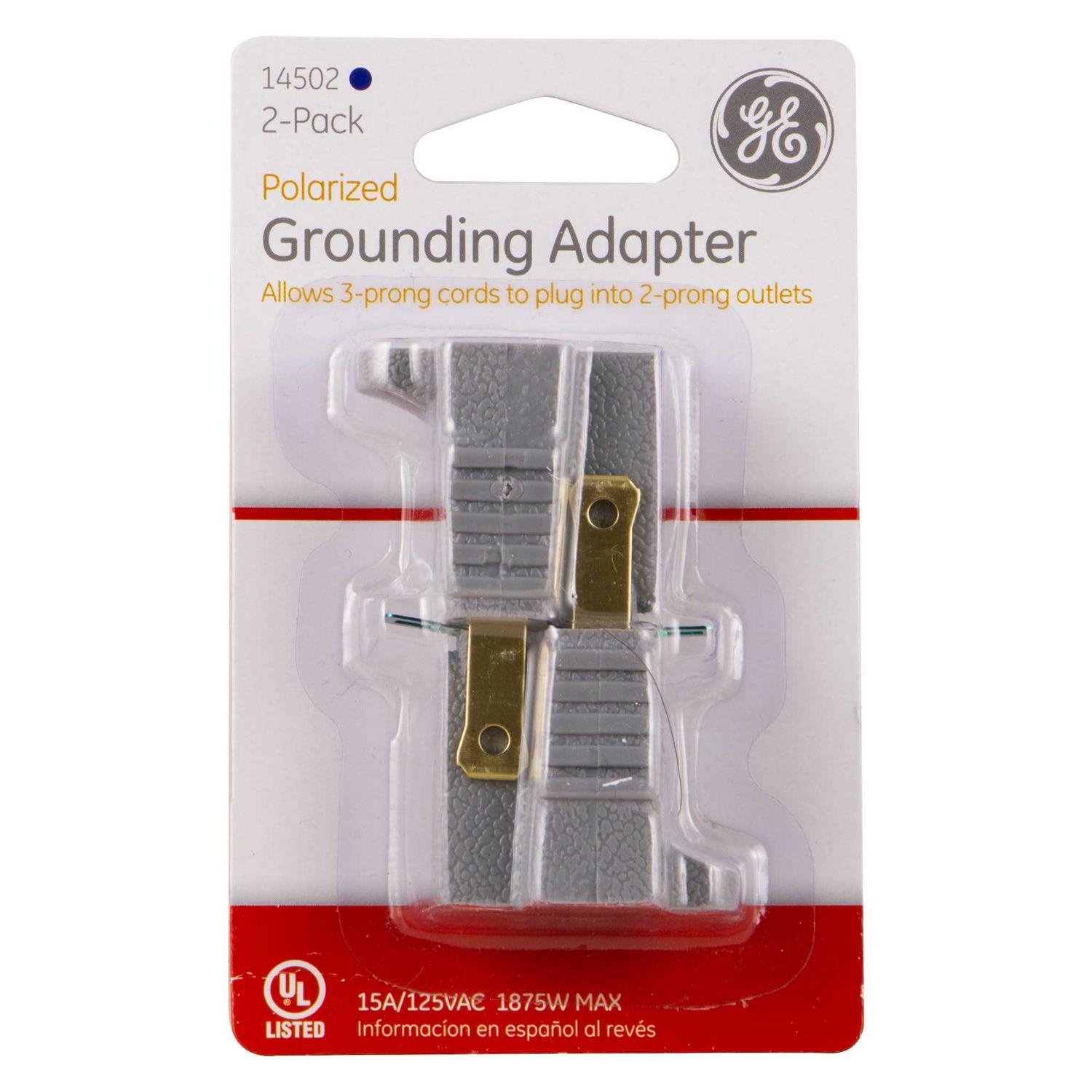 GE 2pk Grounding Adapter Polarized - Hardware&Tools Online Store