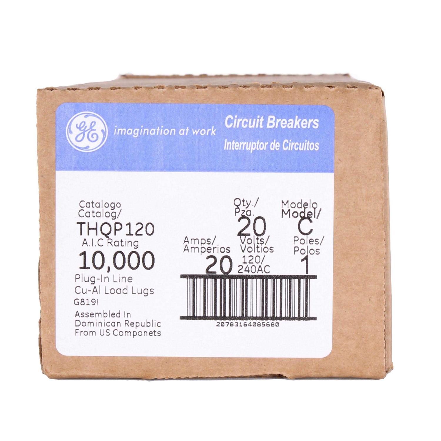 GE THQP120 Single Pole Circuit Breaker - Hardware&Tools Online Store