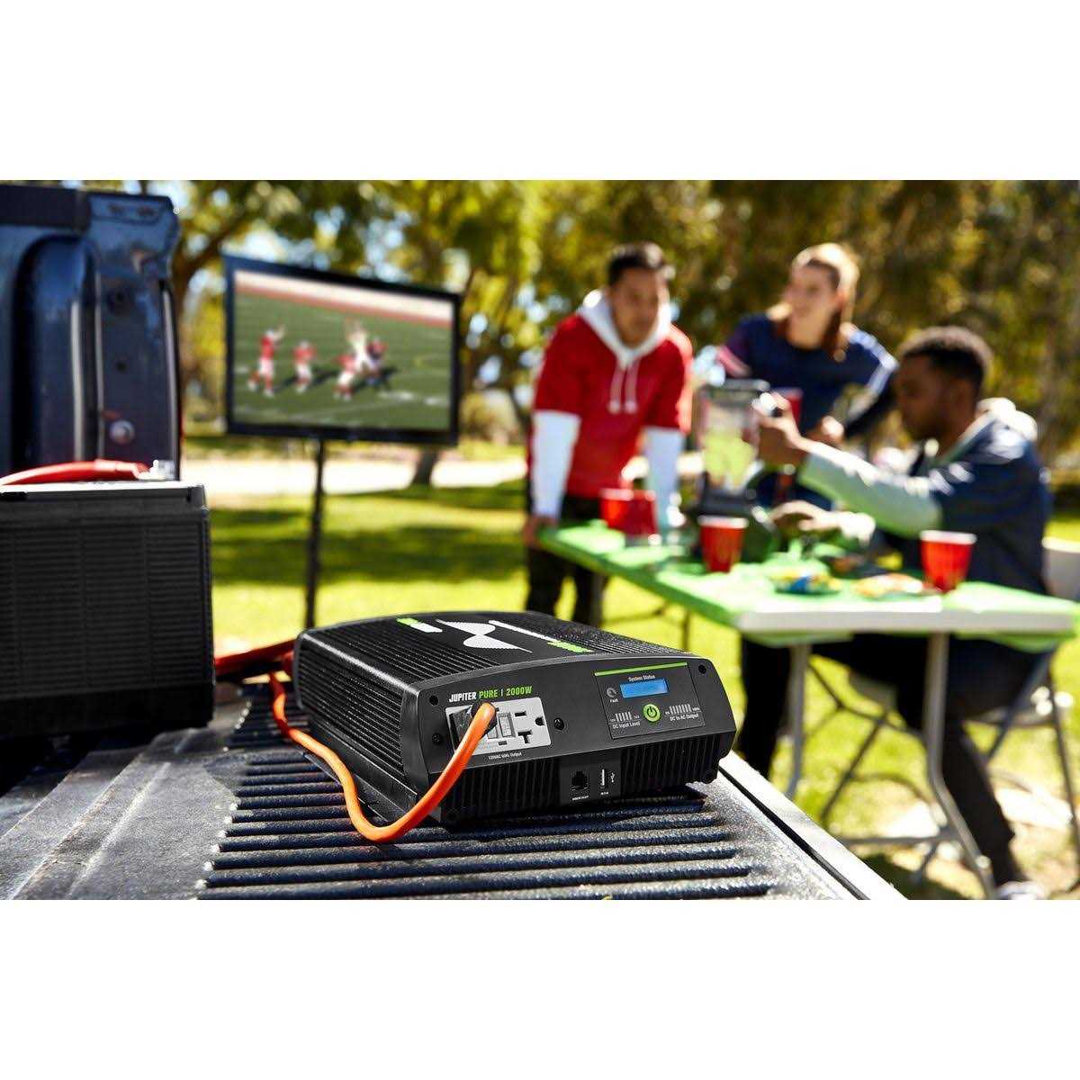 Jupiter Pure 2000 Watt Continuous/4000 Watt Peak Pure Sine Wave Power Inverter - Hardware&Tools ...