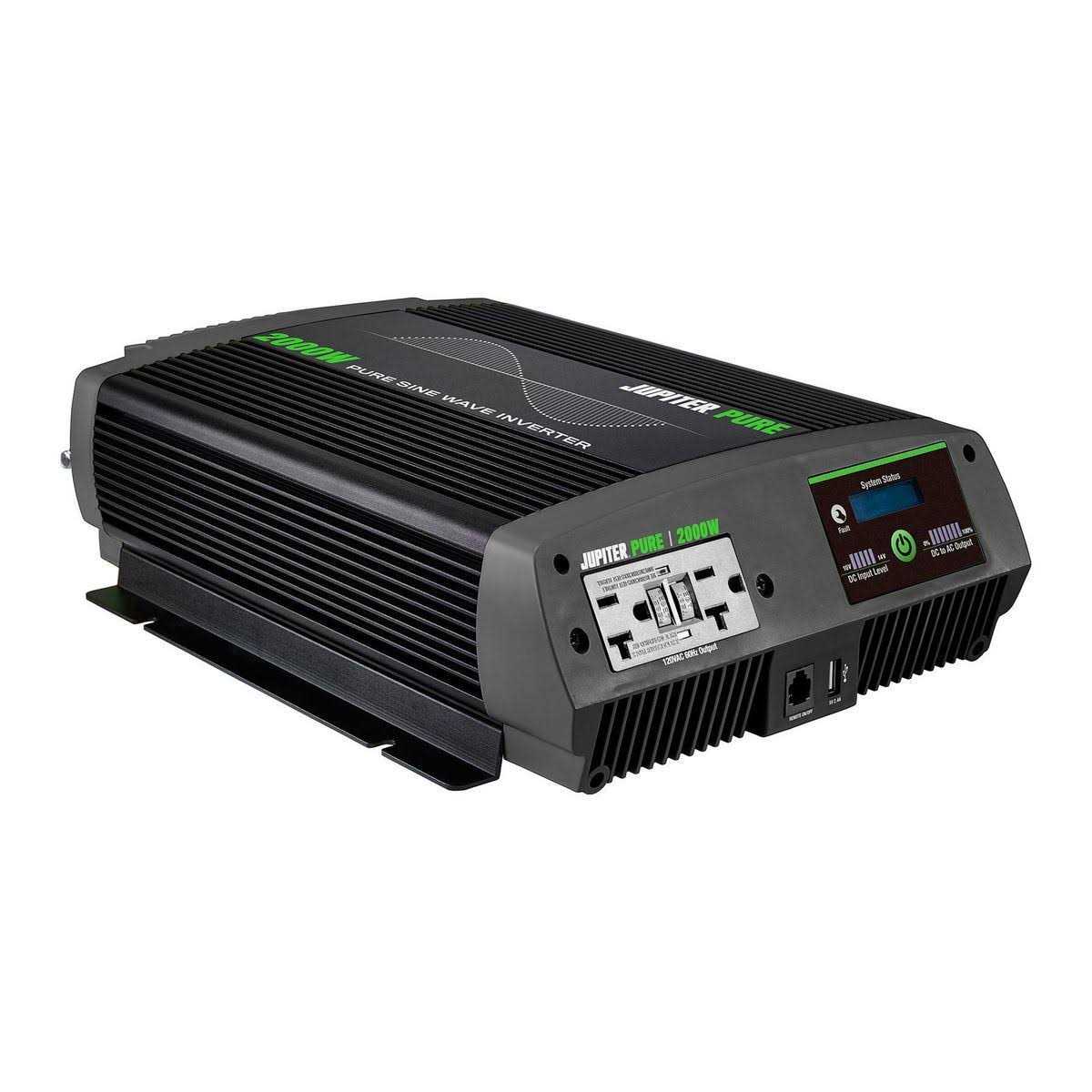 Jupiter Pure 2000 Watt Continuous/4000 Watt Peak Pure Sine Wave Power Inverter - Hardware&Tools ...