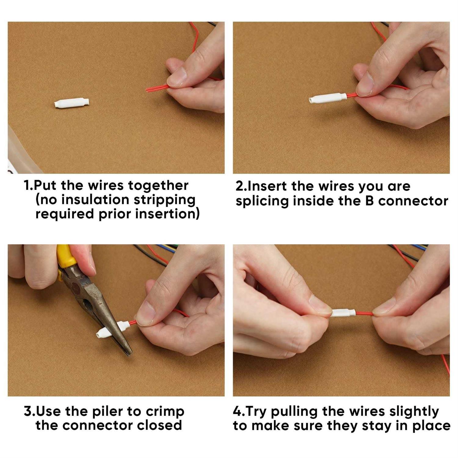 Cannits Low Voltage B Connectors Wire Splices Electrical Wire Crimp ...