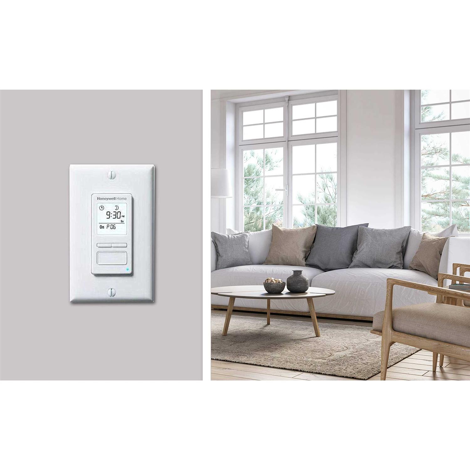 Honeywell Econoswitch 7 Day Solar Programmable Light Switch Timer ...
