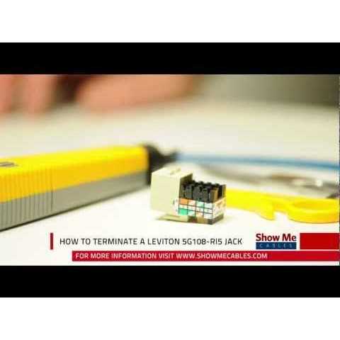 Leviton GigaMax 5E QuickPort Connector 5G108 - Hardware&Tools Online Store