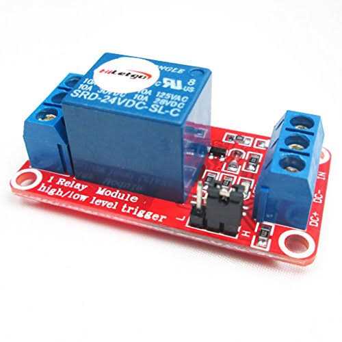 HiLetgo 2pcs DC 24V 1 Channel Relay Module with OPTO Isolation Support ...