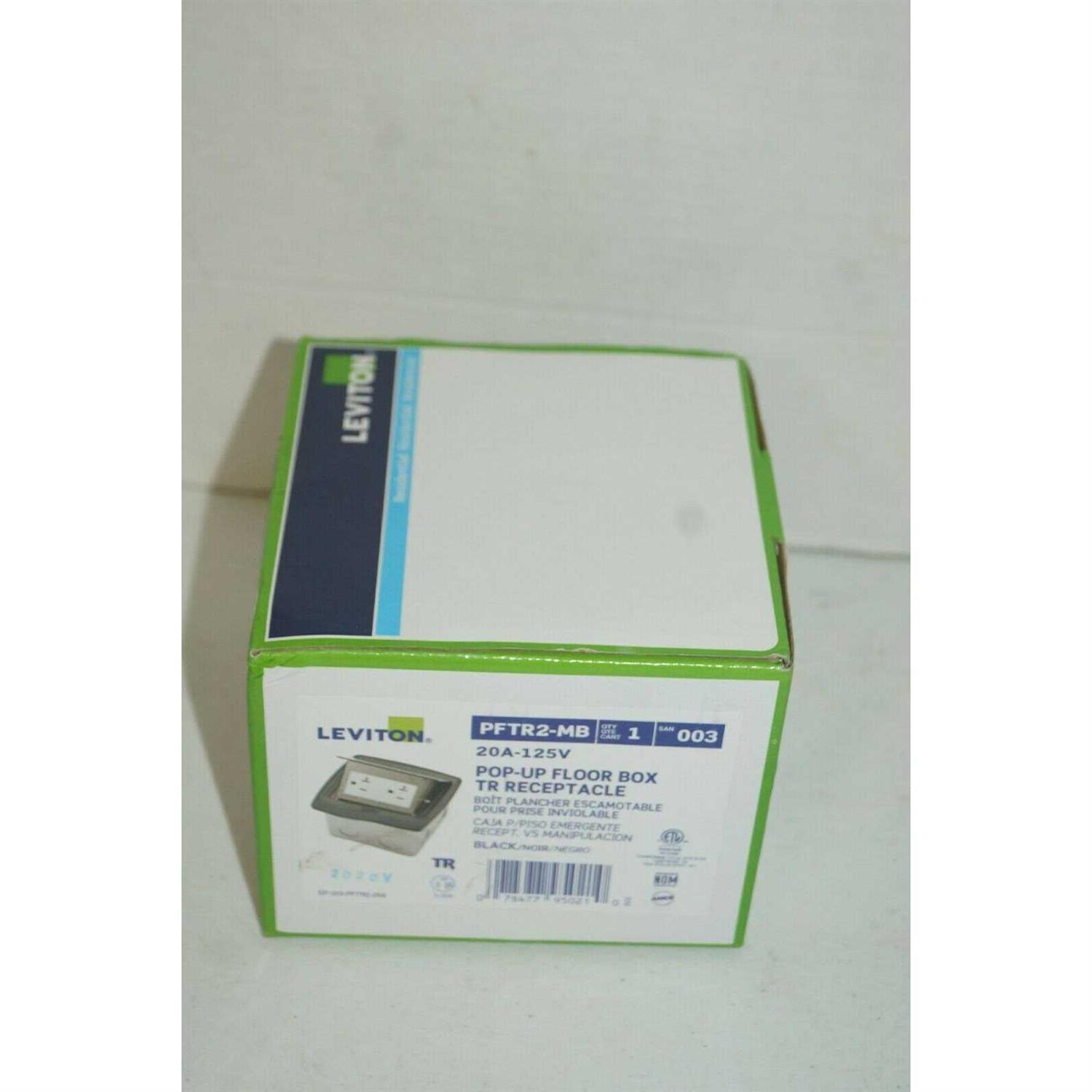 Leviton PFTR2-MB Pop-Up Floor Box - Hardware&Tools Online Store