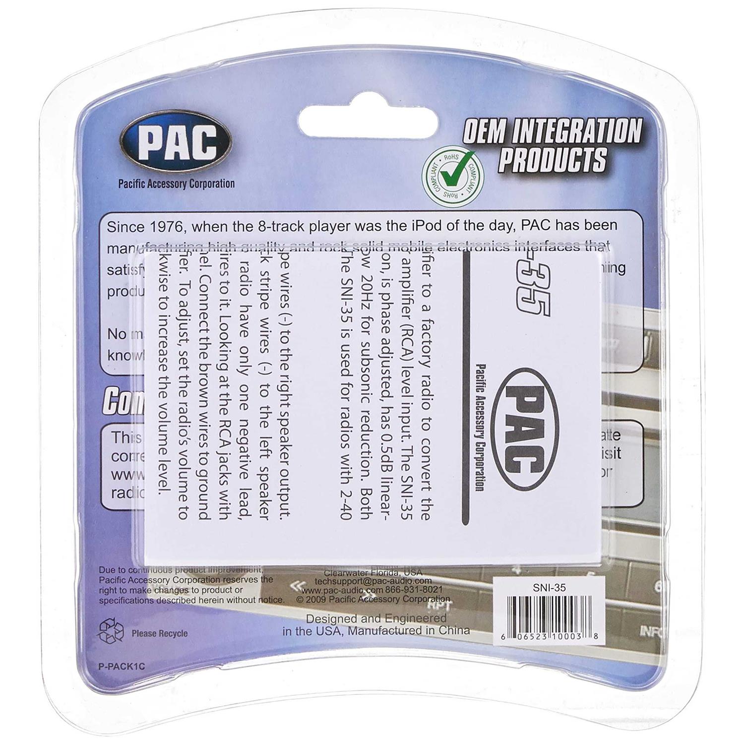 pac sni-35 Variable loc Line Out Converter - Hardware&Tools Online Store
