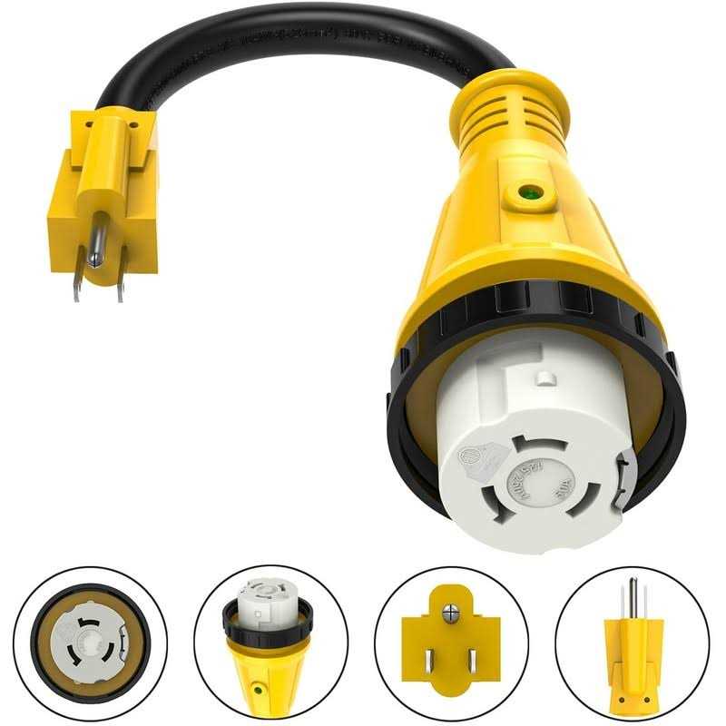 Kohree 50 Amp to 15 Amp 110v RV Adapter Plug 15 Amp Male to 50 Amp Female RV Power Adapter Cord ...