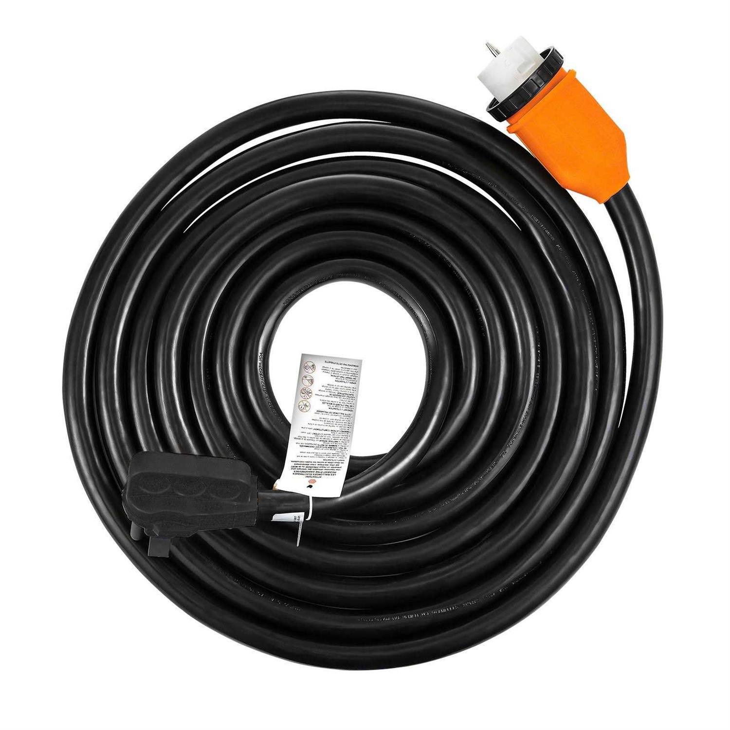 VEVOR Heavy Duty Generator Cord 25 Feet Generator Power Cord 50AMP Etl ...