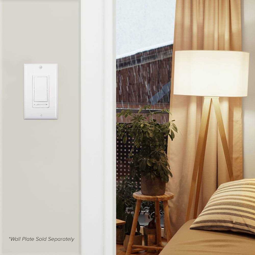 Maxxima LED Slide Dimmer Rocker Switch 3-Way/Single Pole Decorative ...