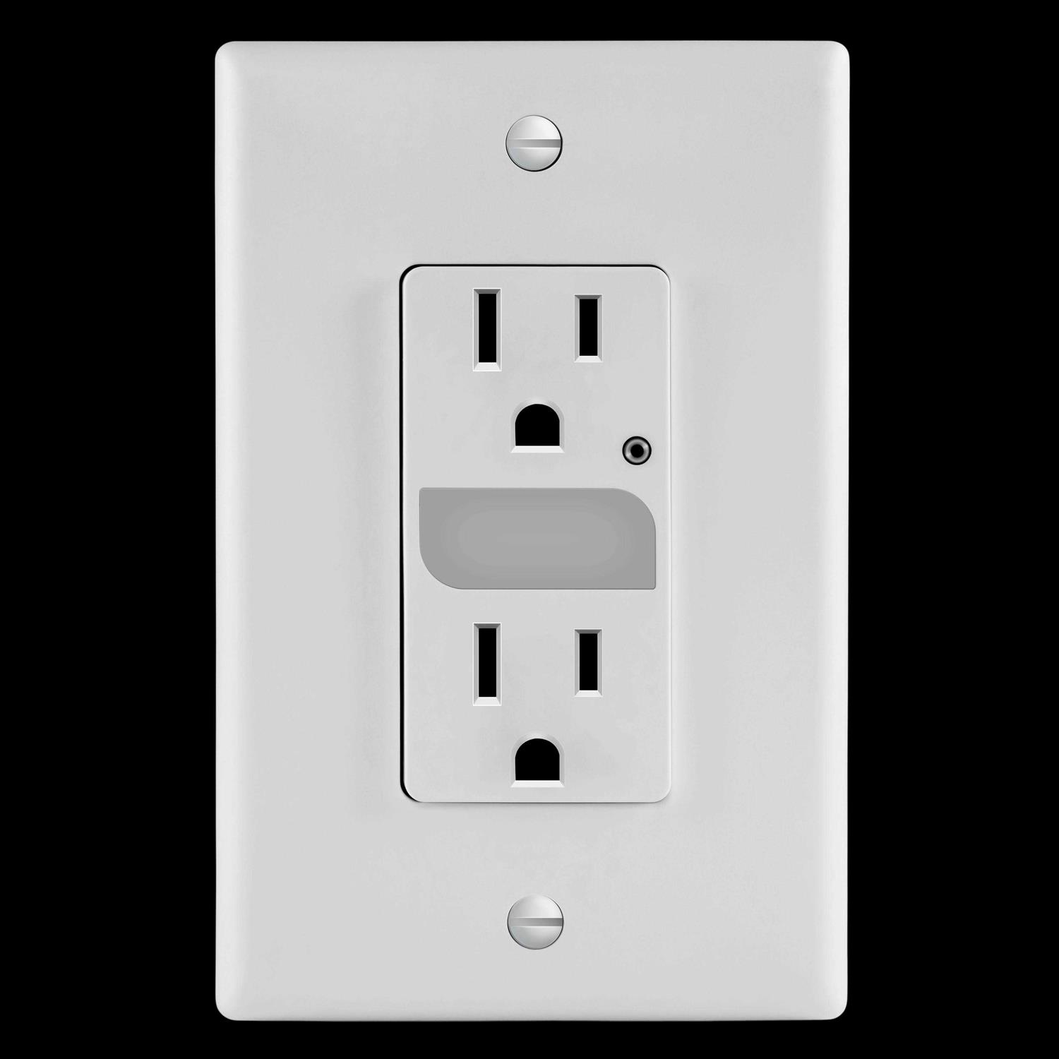LIDER Decorator 15A Guide Light Outlet with Daylight Sensor - Hardware ...