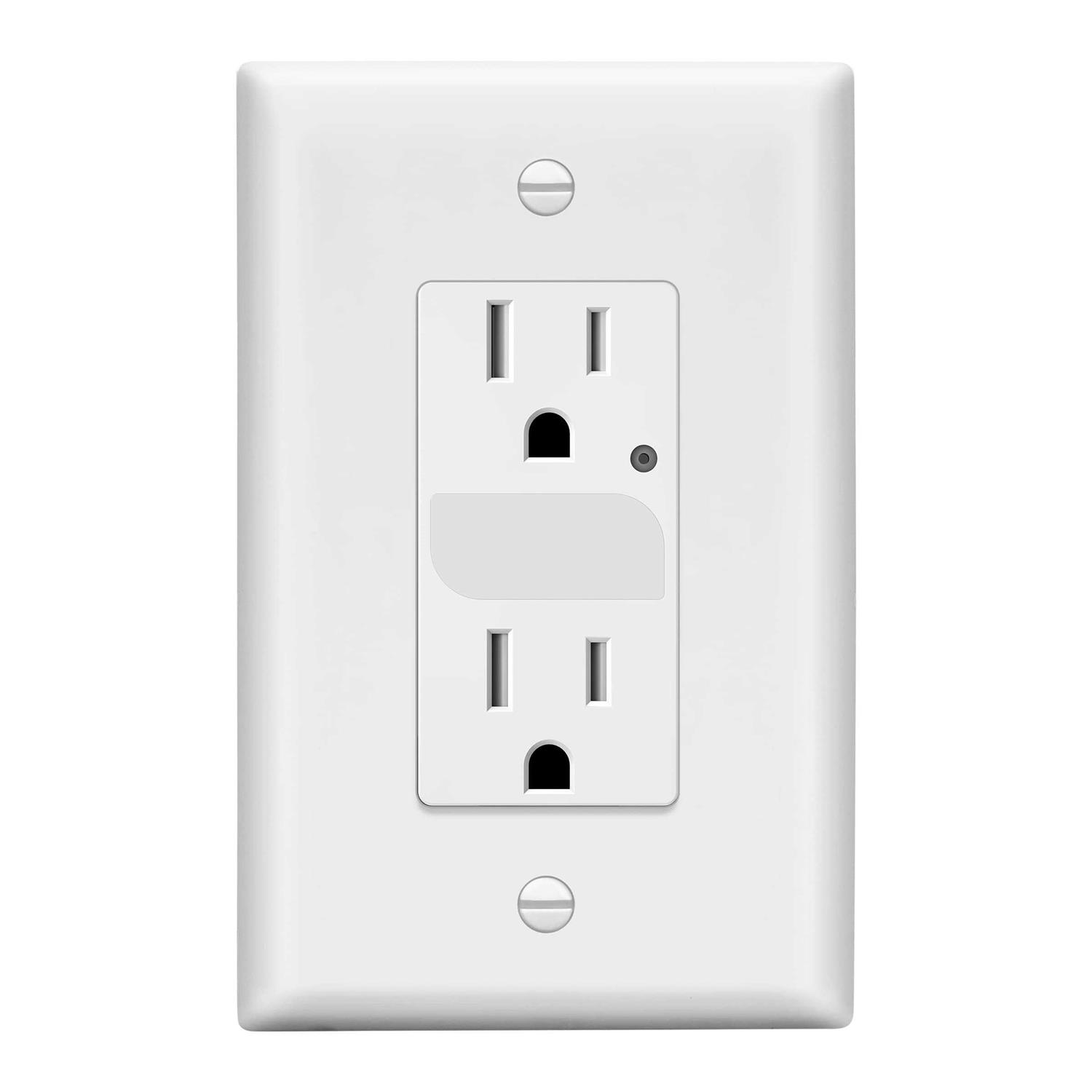 LIDER Decorator 15A Guide Light Outlet with Daylight Sensor - Hardware ...