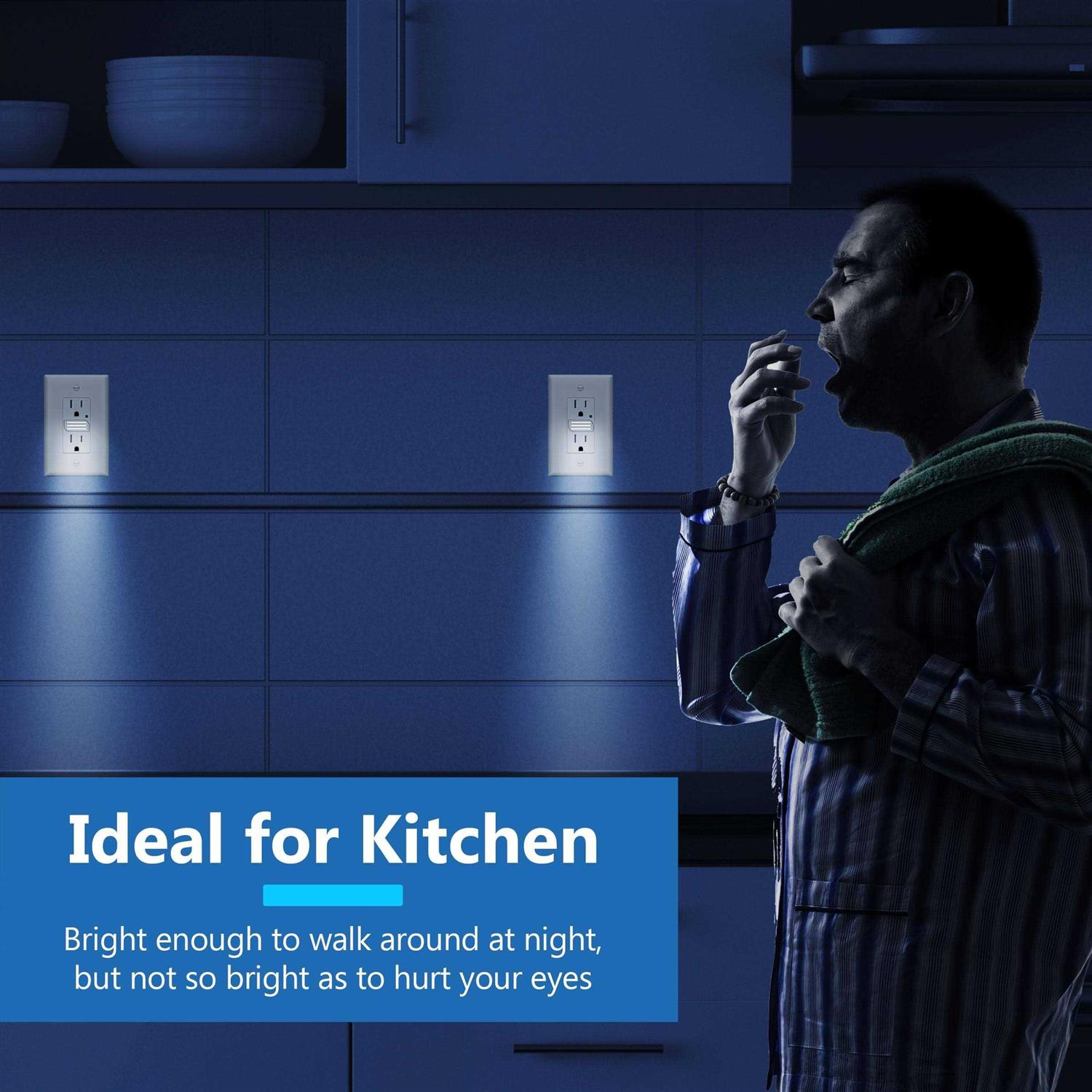 LIDER Decorator 15A Guide Light Outlet with Daylight Sensor - Hardware ...