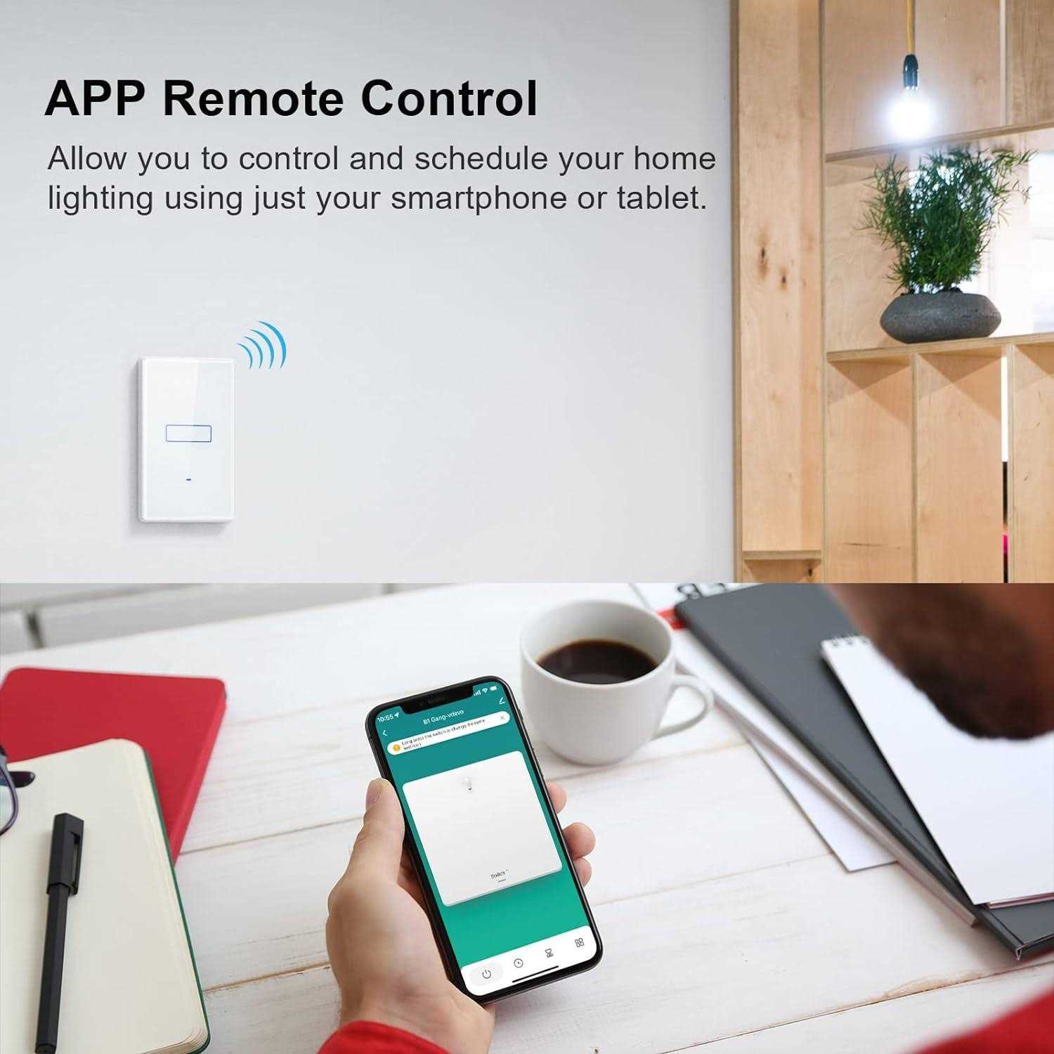 Lesim Alexa Light Switch Double Smart Wifi Light Switches - Hardware ...