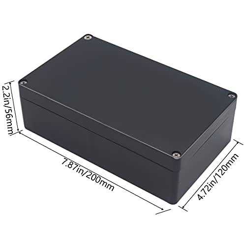 Otdorpatio Project Box IP65 Waterproof Junction Box ABS Plastic Black ...