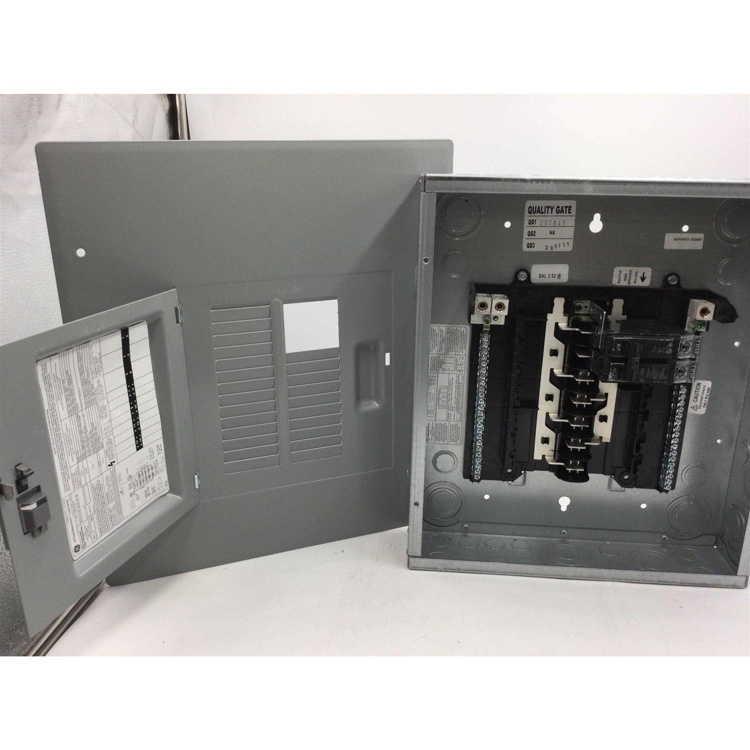 GE 100 Amp 12-Space 22-Circuit Main Breaker Indoor Load Center and ...