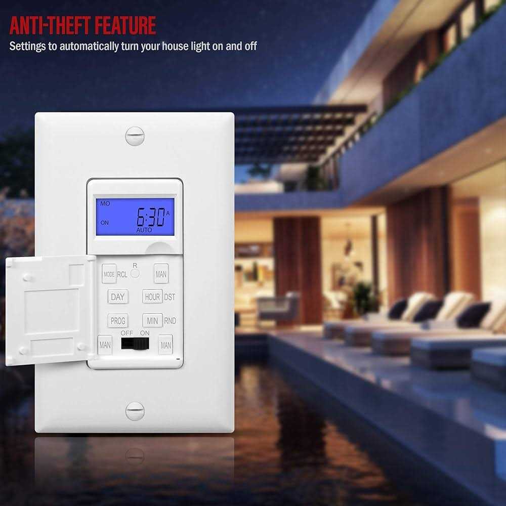 Enerlites 7-Day Digital In-Wall Programmable Timer Switch - Hardware ...