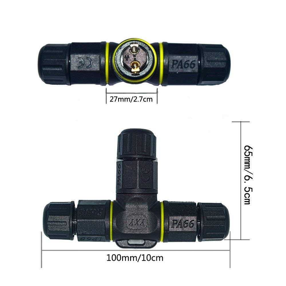 ELifeApply 3 Way Junction Box IP68 Waterproof Electrical Junction Box 2 ...