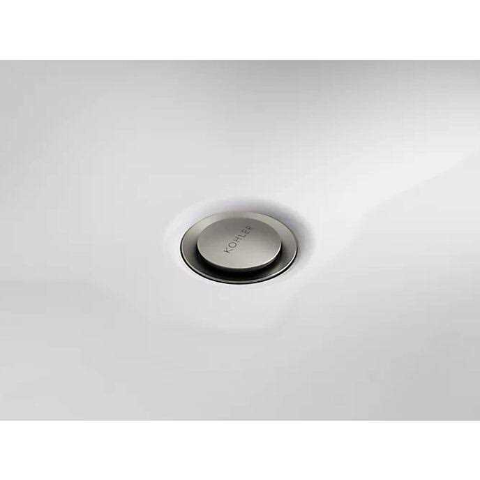 KOHLER Premium Brushed Nickel 1-1/4 In. Clicker Drain with Overflow ...