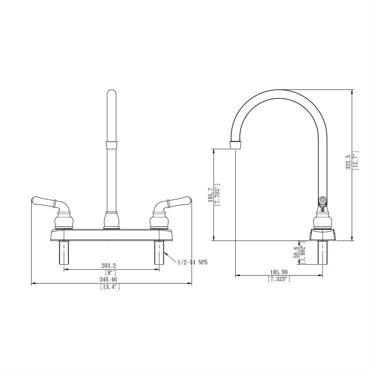 Lynden Kitchen Faucet Pacific Bay - Hardware&Tools Online Store