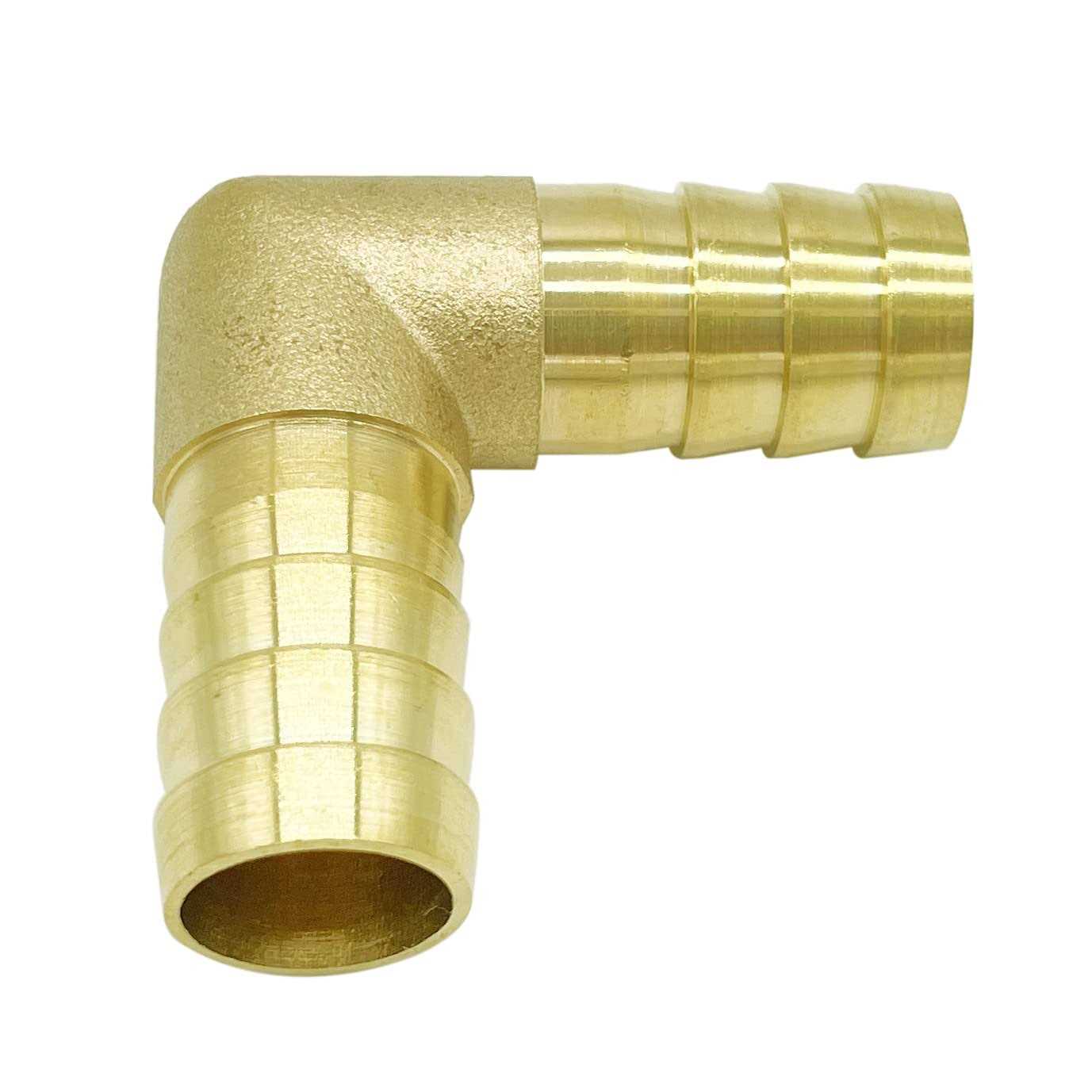 Metaland Brass Hose Barb Elbow 90 Degree L Right Angle Barbed Fitting ...
